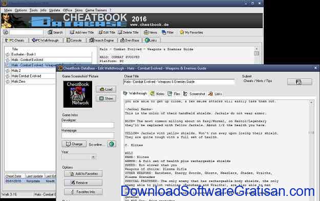 Aplikasi Gratis untuk Cheat & Walkthrough Game: Cheatbook Database • DownloadSoftwareGratisan.com