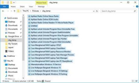 Cara Rename Banyak File Sekaligus