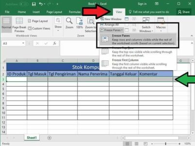 Cara Membuat Template Stok Barang Sederhana di Excel