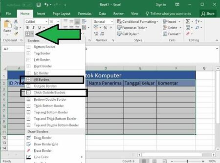Cara Membuat Template Stok Barang Sederhana di Excel