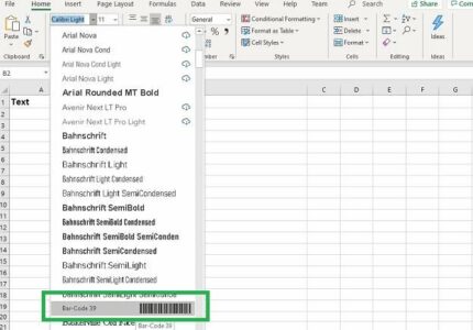 Cara Membuat Barcode di Excel