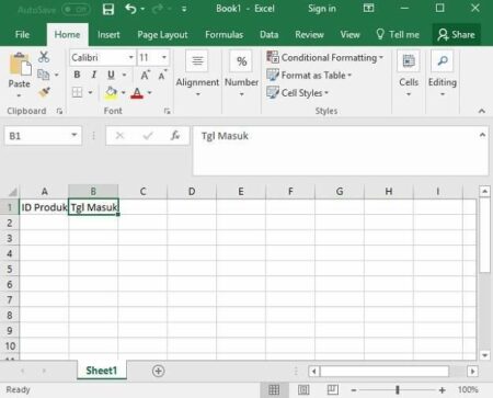 Cara Membuat Template Stok Barang Sederhana di Excel